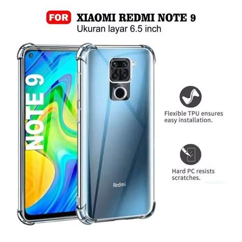 SOFTCASE ANTI CRACK XIAOMI REDMI NOTE ULTRA THIN ANTI SHOCK JELLY SILIKON SHOCKPROOF CLEAR