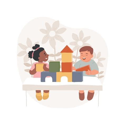 Premium Vector Stacking Blocks Isolated Cartoon Vector Illustration