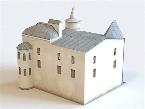 Low Poly Russian House 3d Model 3ds Max Files Free Download Cadnav