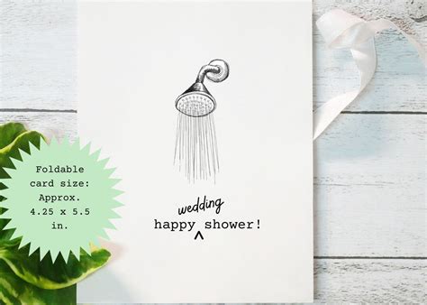 Hand Drawn Wedding Shower Card Digital Download Etsy