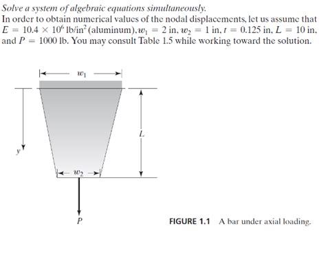 solved 1 solve example 1 1 using a two elements and b