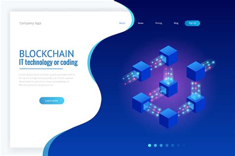 양자 컴퓨터 블록 체인 It 기술 또는 코딩의 아이소메트릭 개념 사이버 공간에서의 정보 블록 분산형 네트워크 벡터 일러스트 블록체인에 대한 스톡 벡터 아트 및 기타 이미지