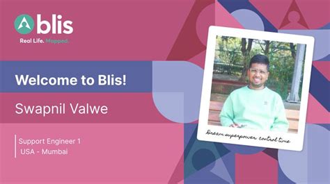 blis on linkedin say hello to swapnil valwe swapnil recently joined