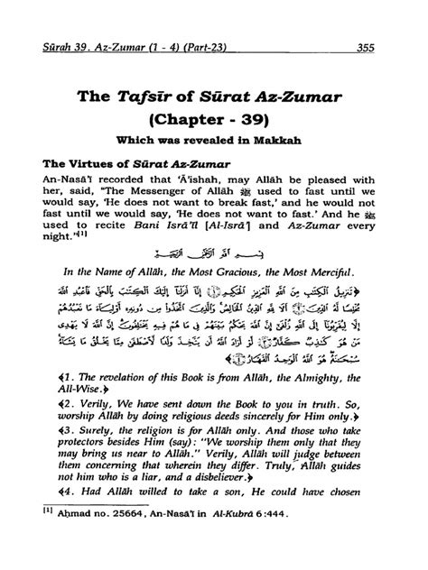 Tafsir Ibn Kathir Surah 39 Az Zumar Pdf