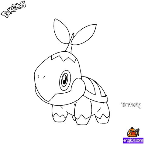 Turtwig Coloring Page Free Printable Pokemon Coloring Sheets Quickduck