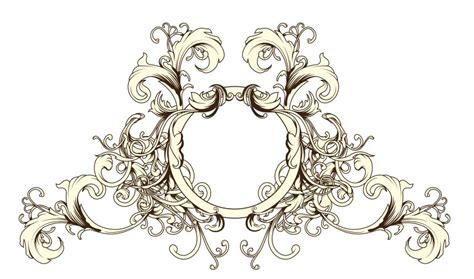Classical Baroque Ornament Royalty Free Vector Vectorstock