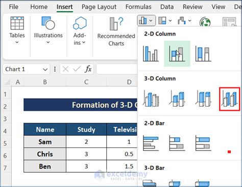 3 Suitable Examples Of Column Chart In Excel