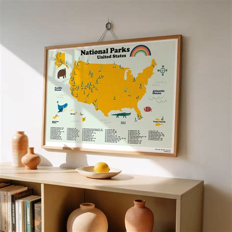 Mostrar Mapa De Estados Unidos Para Imprimir Con Parques Estatales