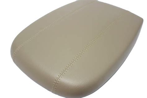 Real Leather Beige Center Console Lid Armrest Cover Fits 98 02 Lincoln
