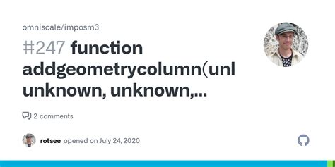 Function Addgeometrycolumn Unknown Unknown Unknown Unknown Unknown