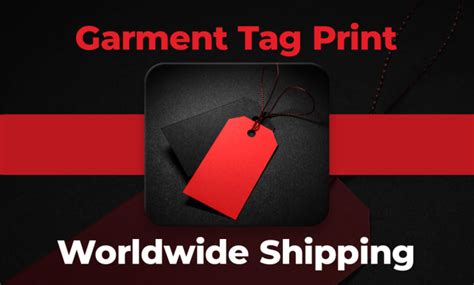 Design Attractive Garment Tag And Ship Worldwide By Tariquejsr Fiverr