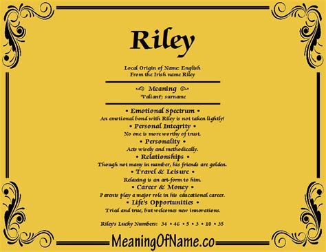 What Does Name Riley Mean At Vicki Ray Blog