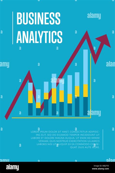 Business Analytics Banner With Graphic Report Stock Vector Image And Art