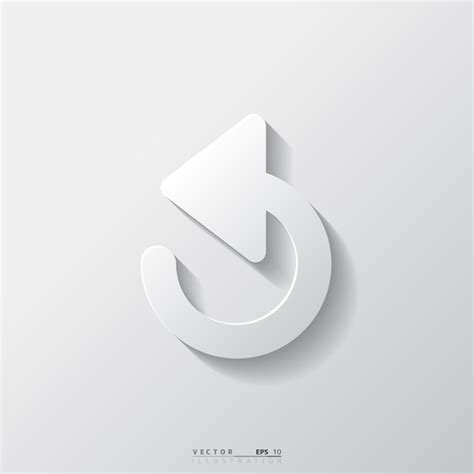 Premium Vector Undo Icon Back Arrow Symbol