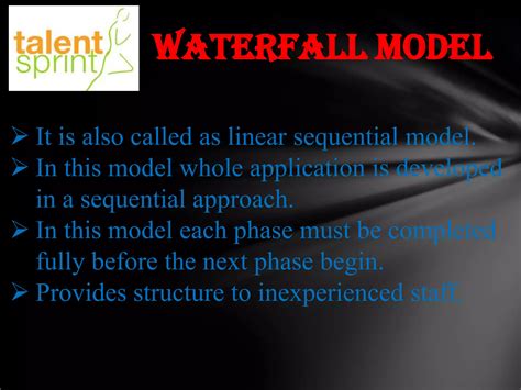 Waterfall Model Ppt Final Pptx