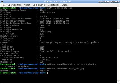 Read Write Copy Files Metadata With Exiftool Page 2 Linux Portal