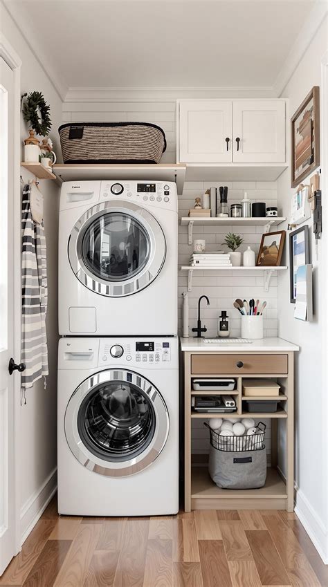Stacked Laundry Room Decor Ideas On A Budget In 2025 Modern Laundry