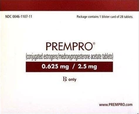 Prempro 0 625mg 2 5mg Tablets 28 Box Mcguff