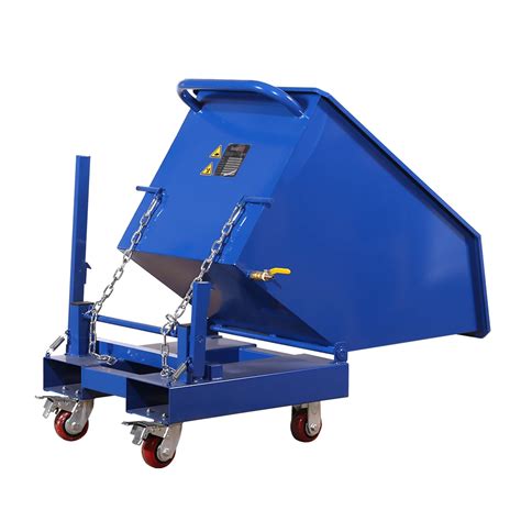 Hanyu Heavy Duty Steel Hopper Forklift Bin Tipper Self Dumping Hopper