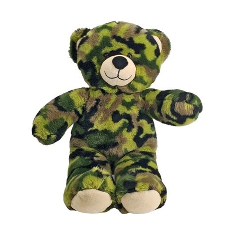 Build A Bear Toys Build A Bear 7 Camo Camouflage Military Bear