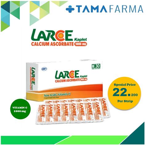 Jual Larce 1000 Mg Tablet Vitamin C Shopee Indonesia