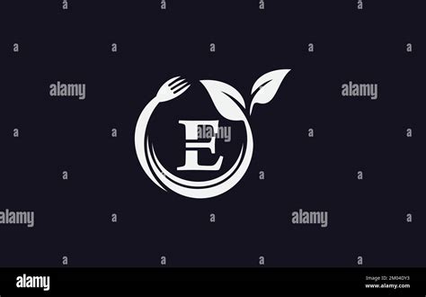 Green Leaf Nature With Spoon And Healthy Logo Design Vector Spoon Fork And Leaf Stock Vector