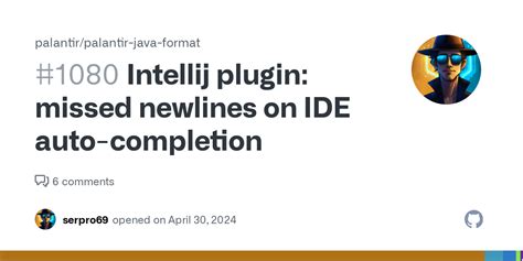intellij plugin missed newlines on ide auto completion · issue 1080