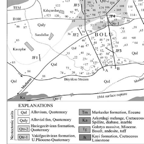 Engineering Geological Map Of The Study Area Download Scientific Diagram