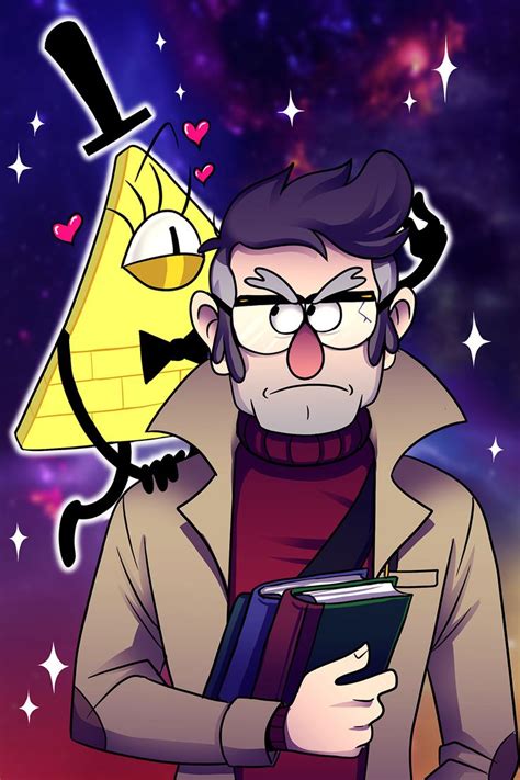 Gravity Falls Bill Cipher And Ford Pines Mini Print 4x6 Etsy