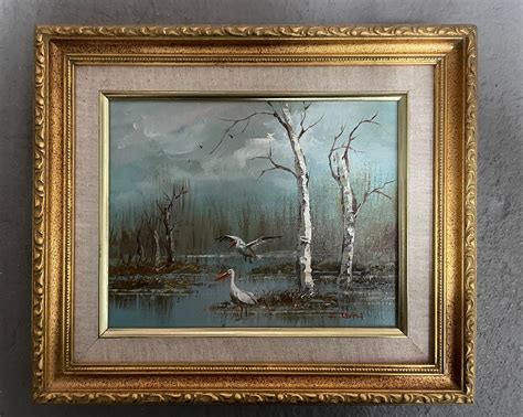 Beautiful Original Clara Inness Landscape Oil Painting Signed C Inness