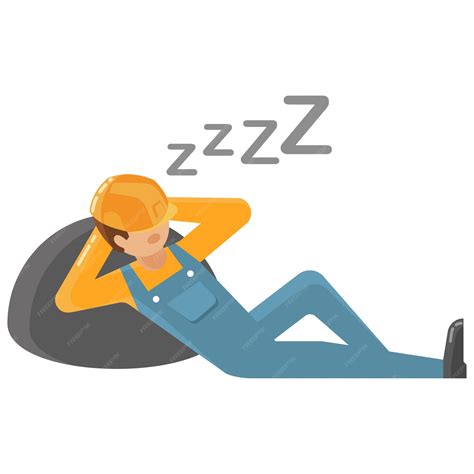 Premium Vector Lazy Worker Vector Illustration