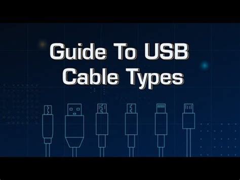 USB Types Explained INFOGRAPHIC USB Cable Standards Life Hacks