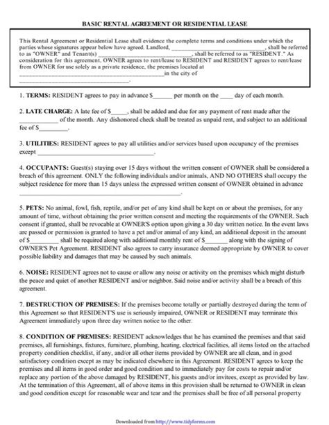 Clauses Of Rent Agreement At Paul Caison Blog