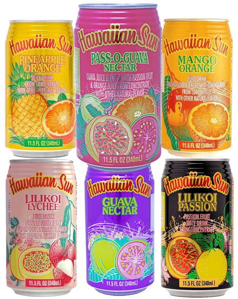 Hawaiian Drinks Hawaiian Sun Tropical Orange Fruit Drinks 115 Fl Oz