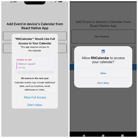 Integrating Calendar Events In A React Native App Dev Community