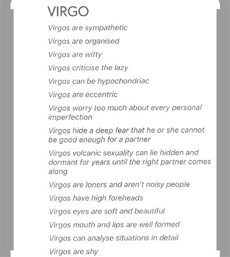 Virgo Traits Sexuality