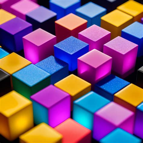 Premium Ai Image Colored 3d Cubes Background