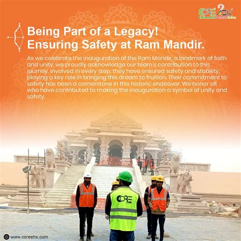 Core Ehs Solutions On Linkedin Rammandirinauguration Safetycommitment