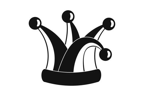 Royal Jester Hat Icon Simple Style