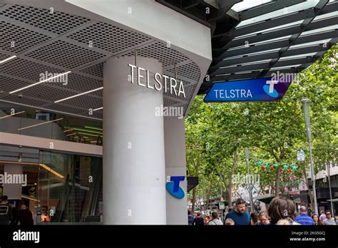 Telstra Telecommunications Store Shop In Bourke Street Melbourne City Centre Victoria Australia