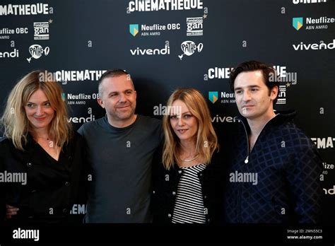 From Left French Actress Kate Moran Director Yann Gonzalez Actress