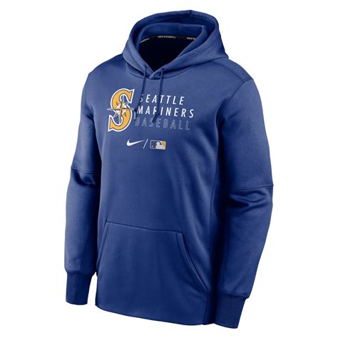 Mens Seattle Mariners Nike Royal Authentic Collection Logo Stack