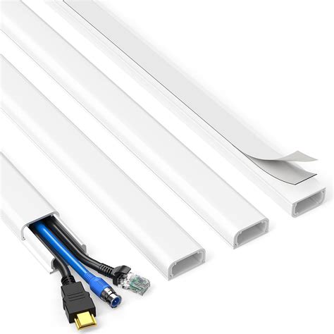 Delamu Cord Hider Cable Concealer 628in Cord Covers For 2 3 Wires On Wall Cable Hider Cable