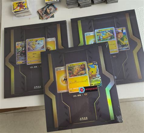Pokemonandvw Id3 Limited Promo Card T Box S Chinese Foil Pikachu Etc