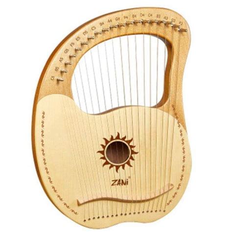Zani Lyre Harpgreek Violin19 String Mahogany Lyre Instrumentwith