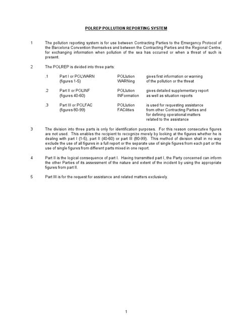Polrep En Form Completed Pdf Oil Spill Oil Tanker