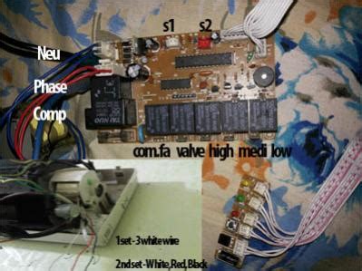 Air Conditioner Indoor Blower Fan Motor Wiring On Universal Pcb