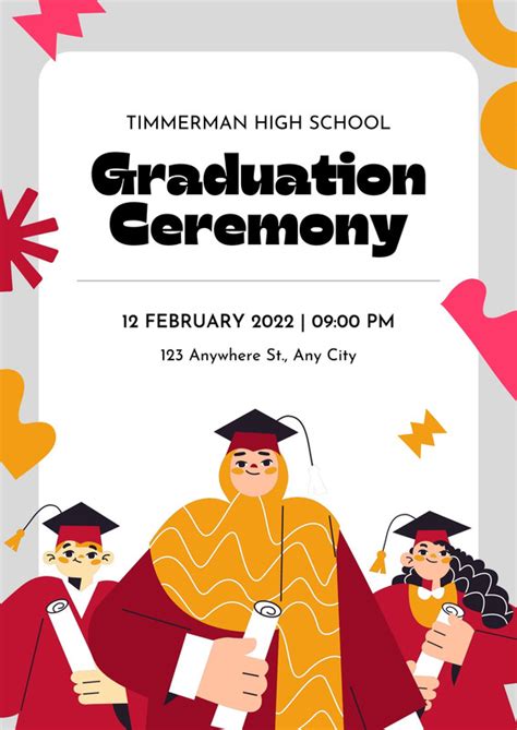 Free Printable Customizable Graduation Poster Templates Canva
