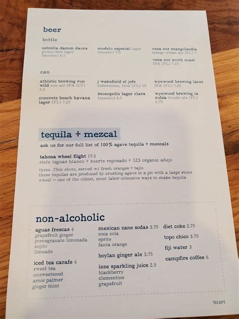 Bartaco Menu Full Menu Update 2025