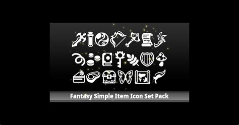 Fantasy Simple Item Icon Set Pack 2d Icons Unity Asset Store
